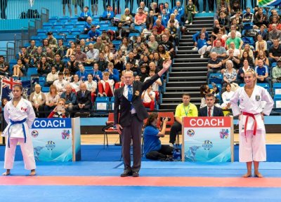 News - Carla Rudkin-Guillen Wins Gold at the Commonwealth Karate ...